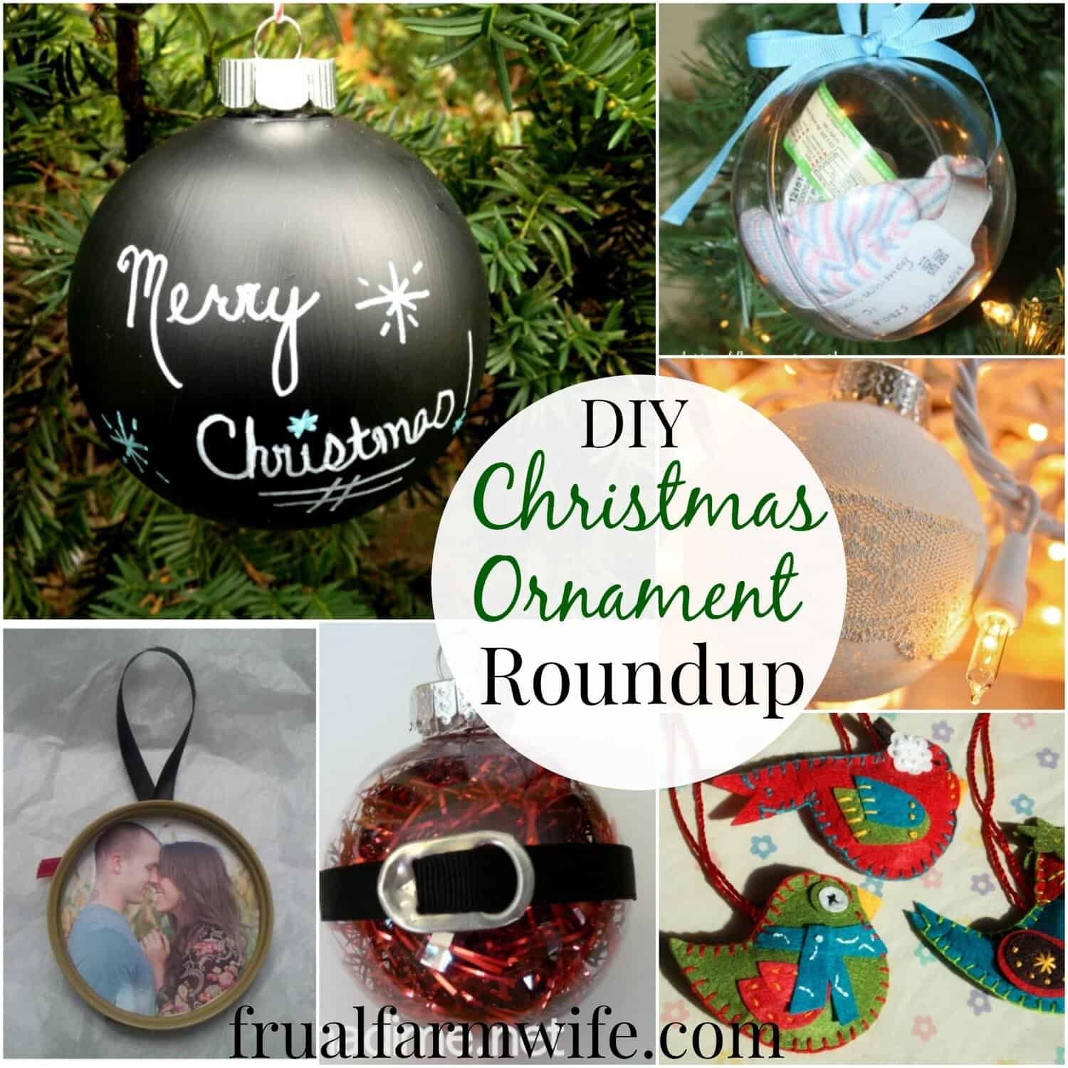 Simple DIY Christmas Ornament Roundup | Frugal Farm Wife