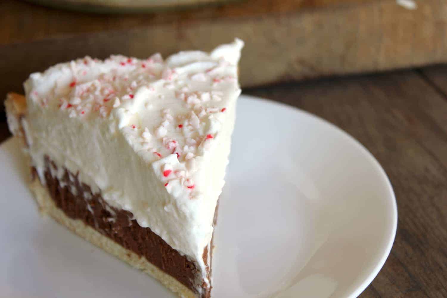 Peppermint French Silk Pie | Frugal Farm Wife