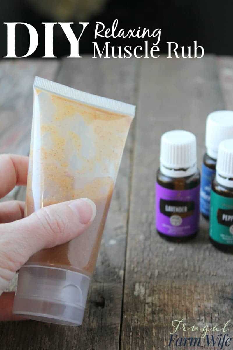 Non-Greasy Relaxing DIY Muscle Rub | Frugal Farm Wife