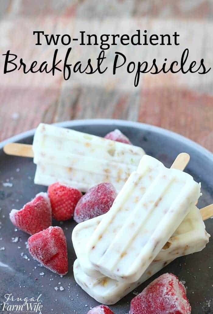 Breakfast Popsicles: Just Two Ingredients | Frugal Farm Wife