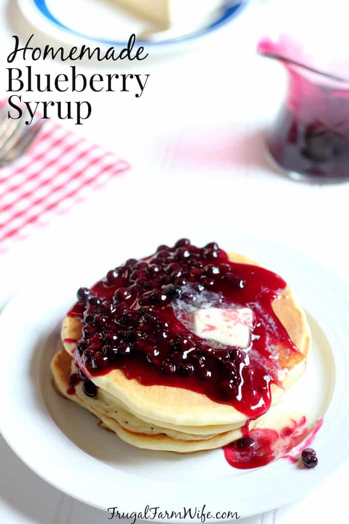 Delicious Blueberry Syrup Recipe | The Frugal Farm Wife