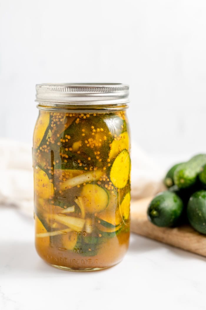 Refrigerator Bread and Butter Pickles - The Frugal Farm Wife