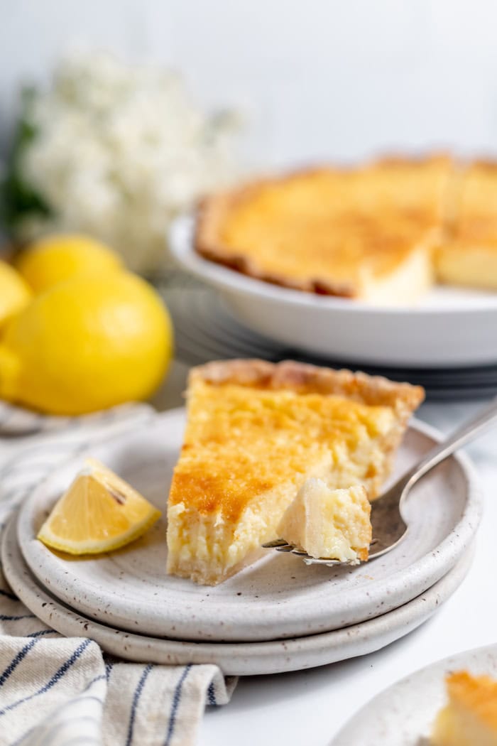 Buttermilk Lemon Pie | Frugal Farm Wife